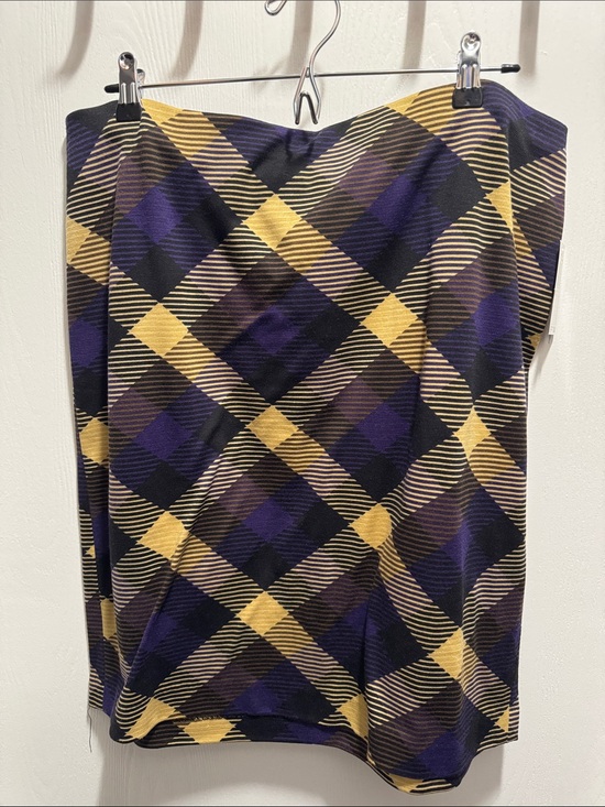 Grace Elements | Skirts | Grace Elements Purple And Yellow Plaid Pencil ...